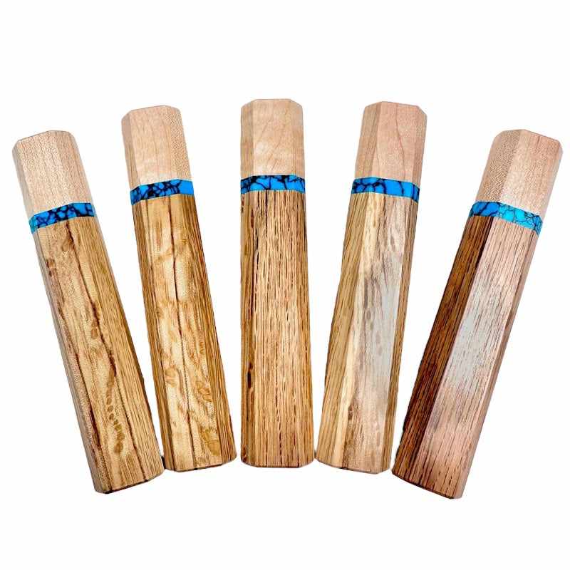 Custom Wa Handle- Wedge Truquoise and Maple for 180mm - 240mm Blades